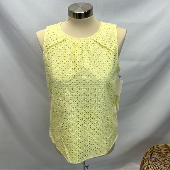 1901 | Tops | 91 Yellow Sleeveless Blouse | Poshmark